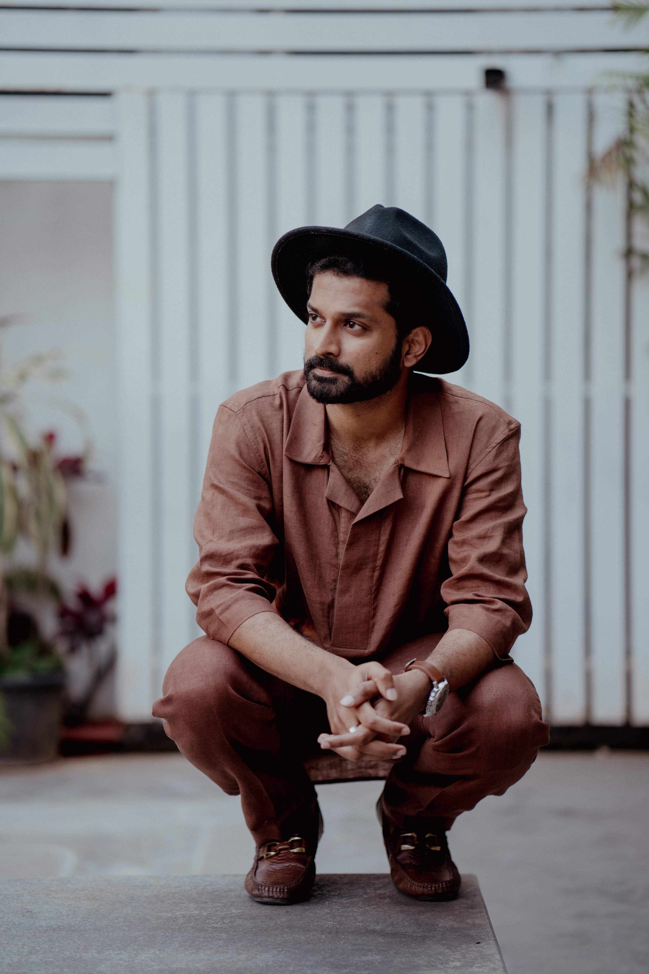 HOS Linen Co-ords Umber Brown Set for Mens – House of Sannidhi